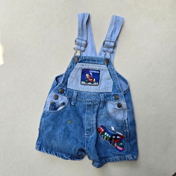 Snoopy | Bottoms | Vintage Choo Choo Express Overalls Isaac Morris Kids ...